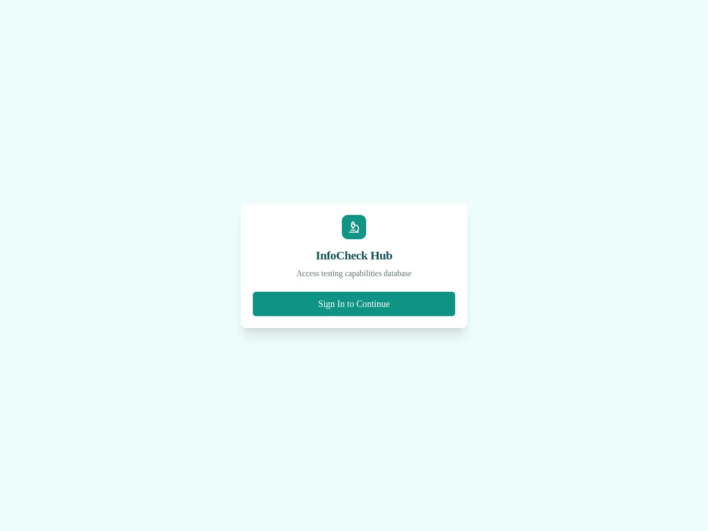 InfoCheck Hub
