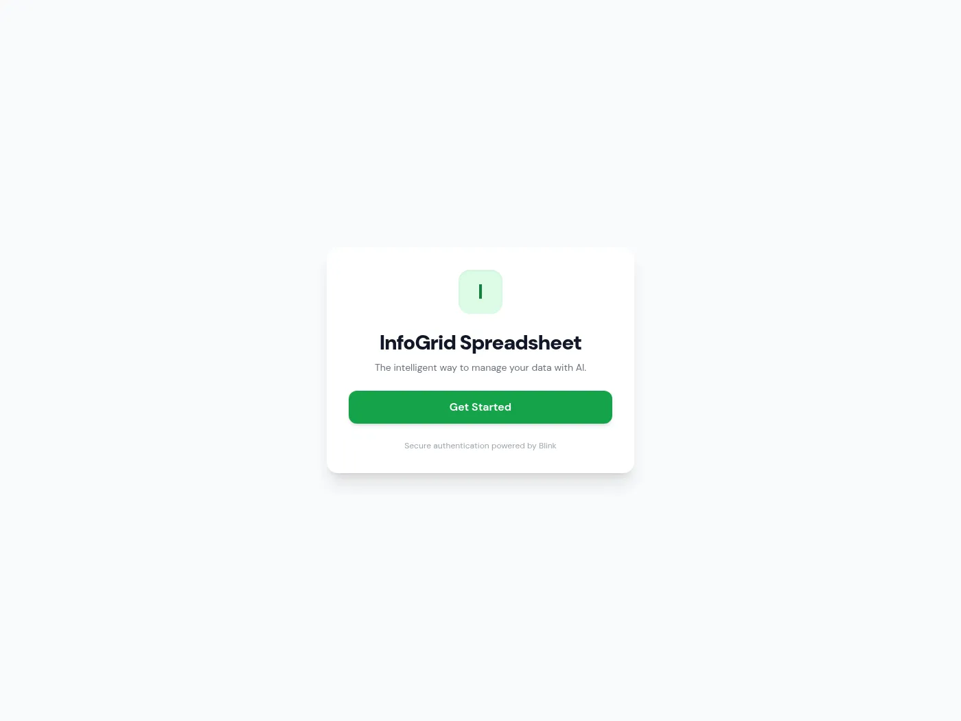 InfoGrid Spreadsheet