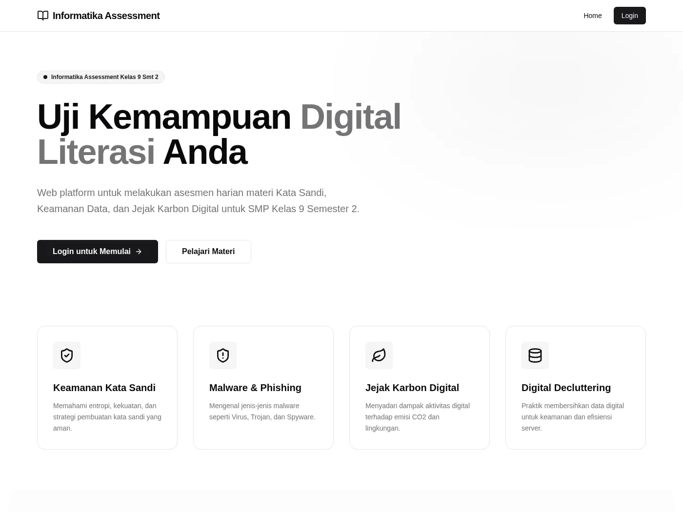 Kelas 9 Informatika Assessment