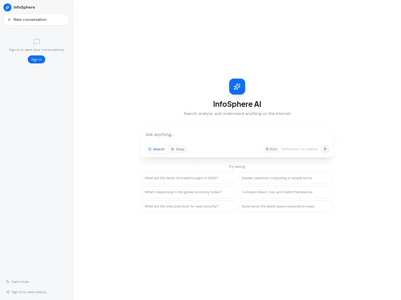 InfoSphere AI Chat