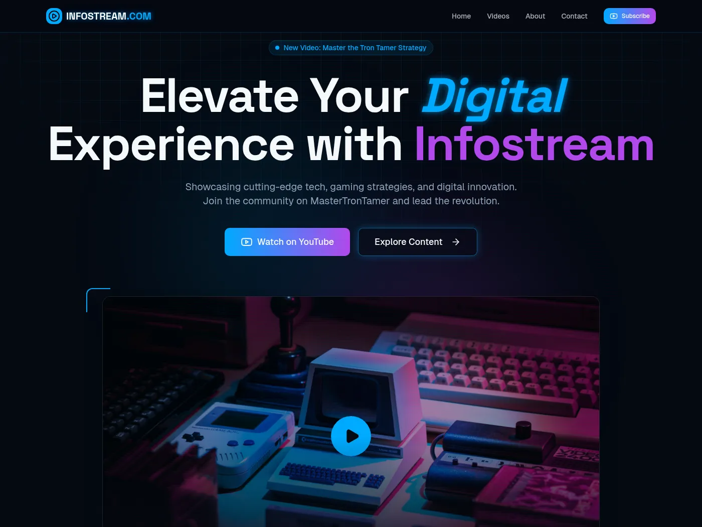 Infostream Promo Site