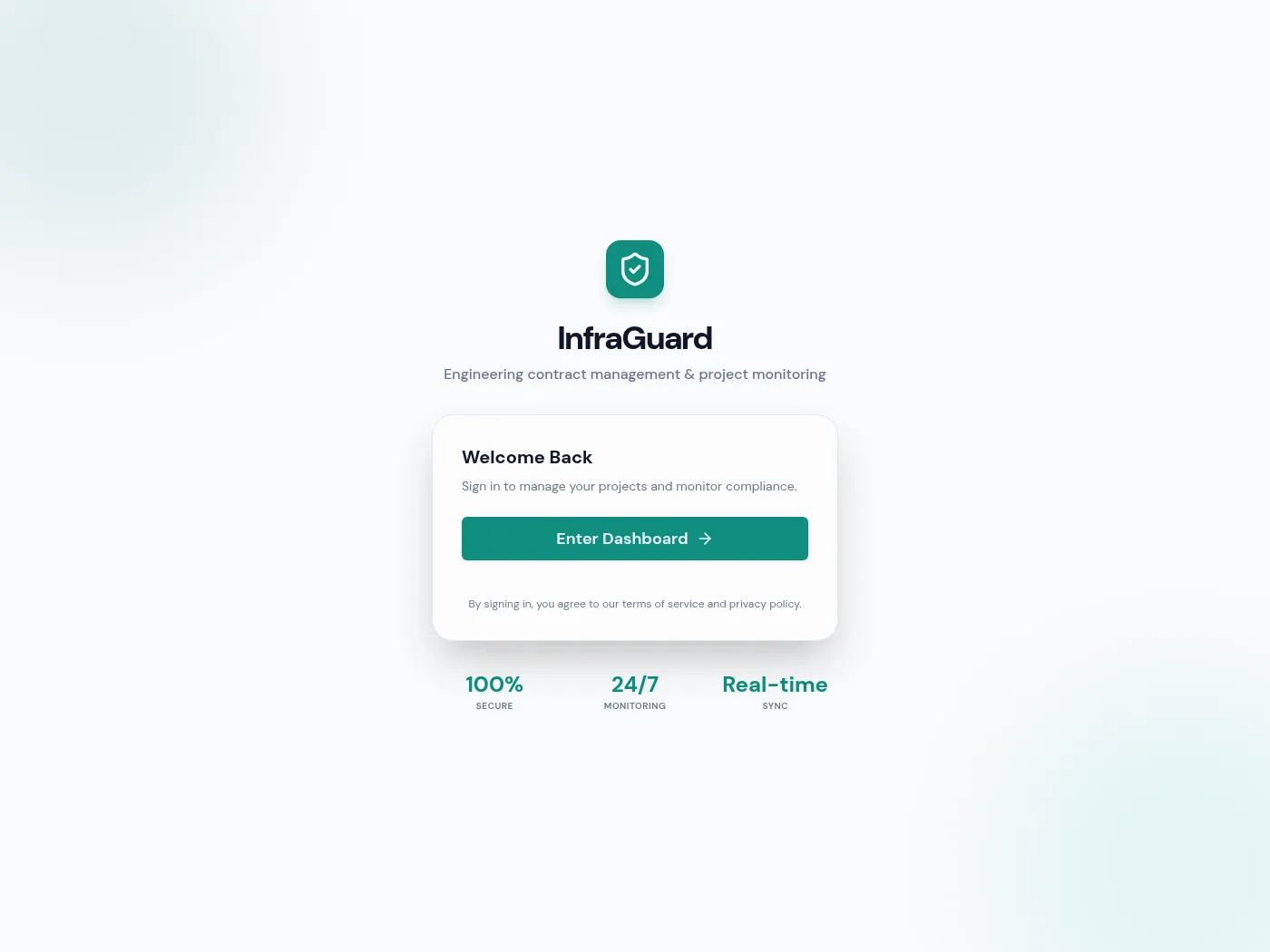 InfraGuard Dashboard