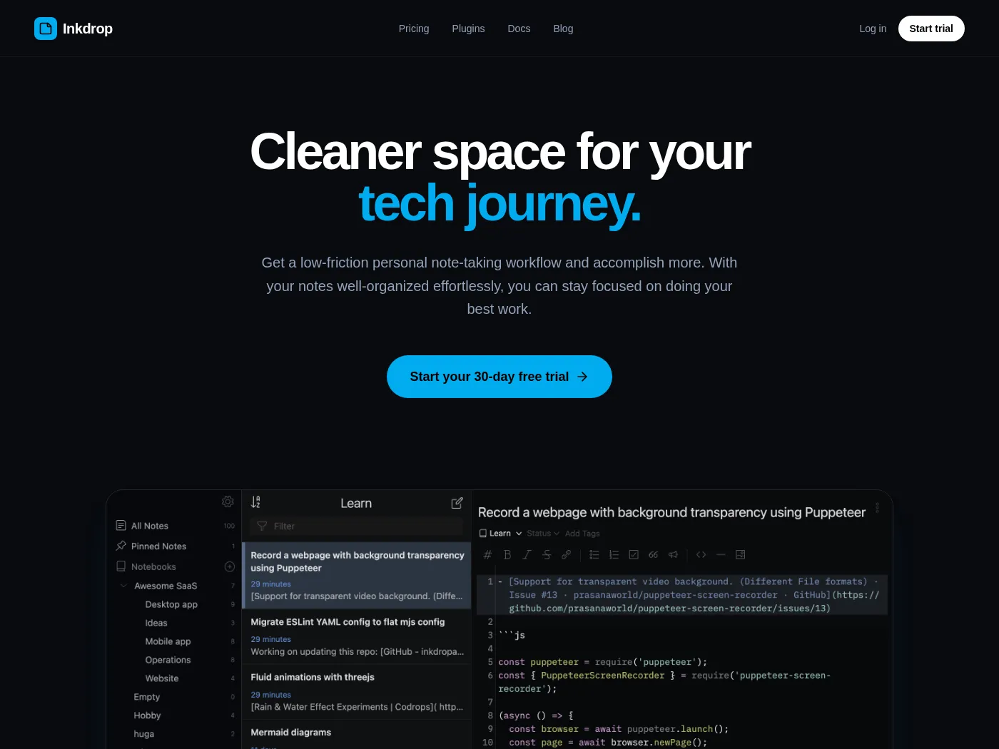 InkDrop Notes Clone