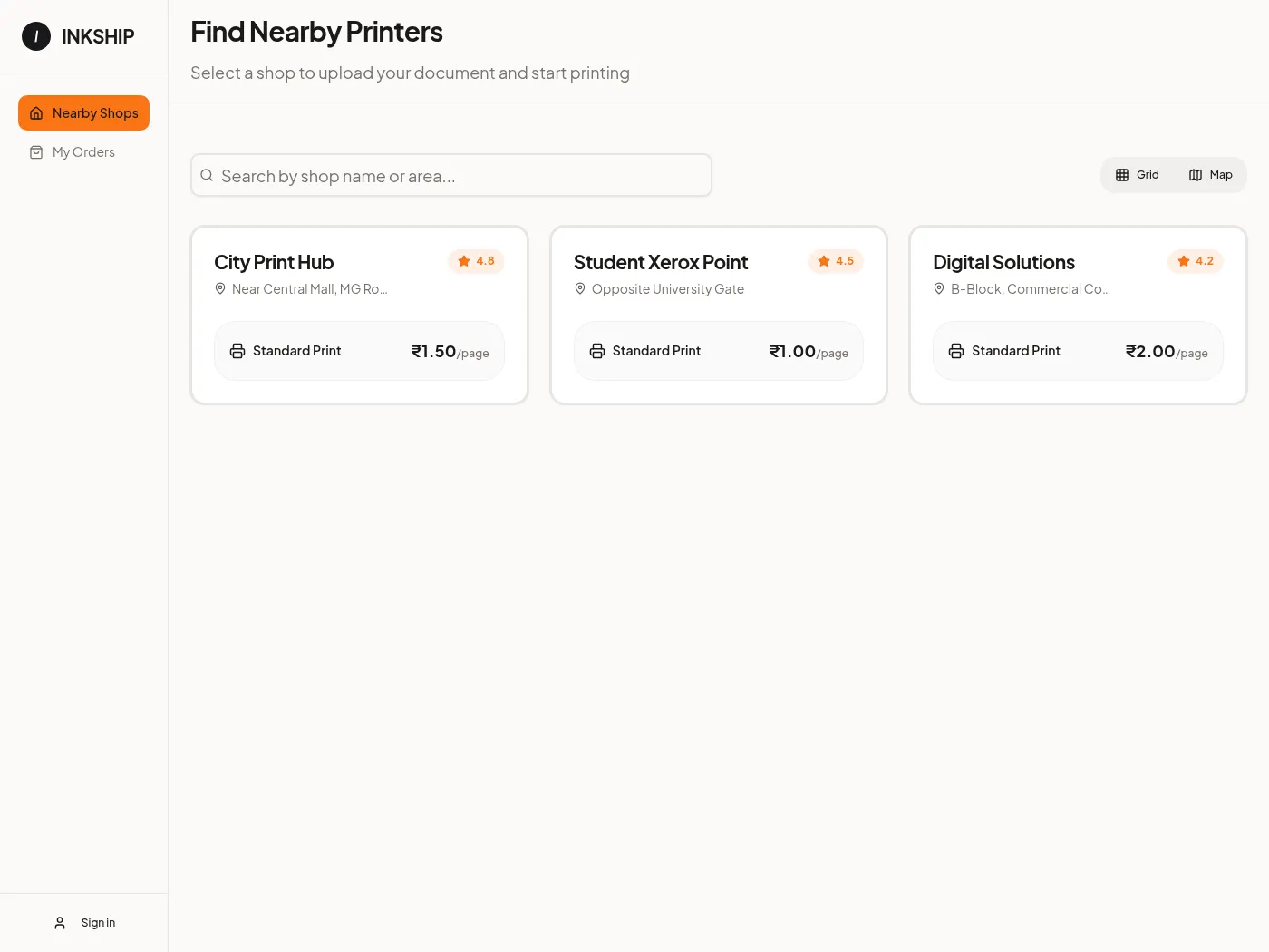 INKSHIP Print Marketplace