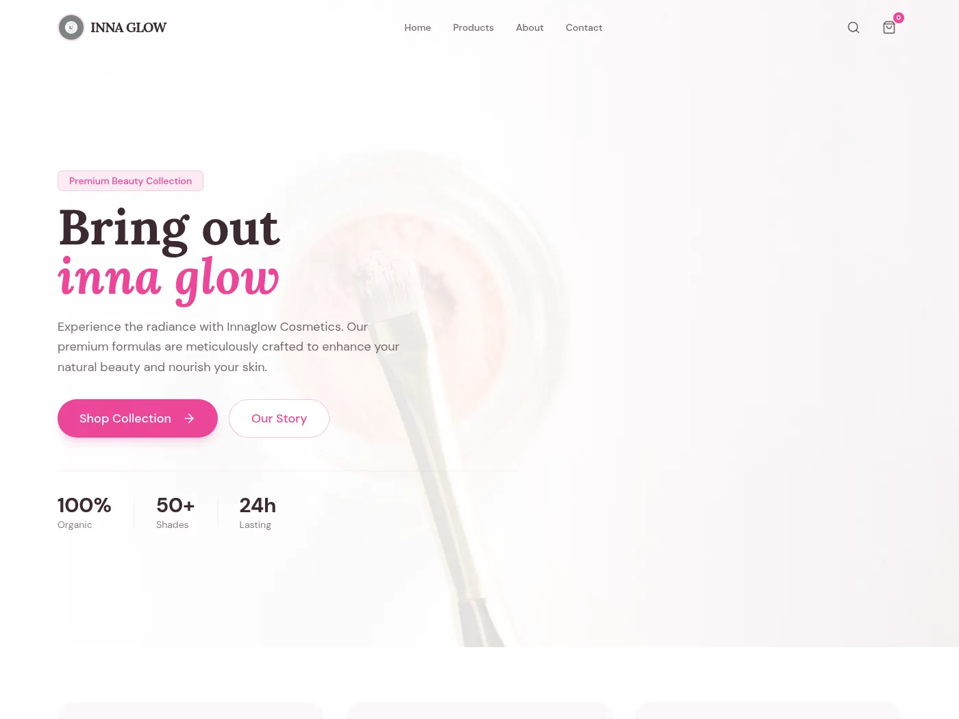 InnaGlow Web Revamp