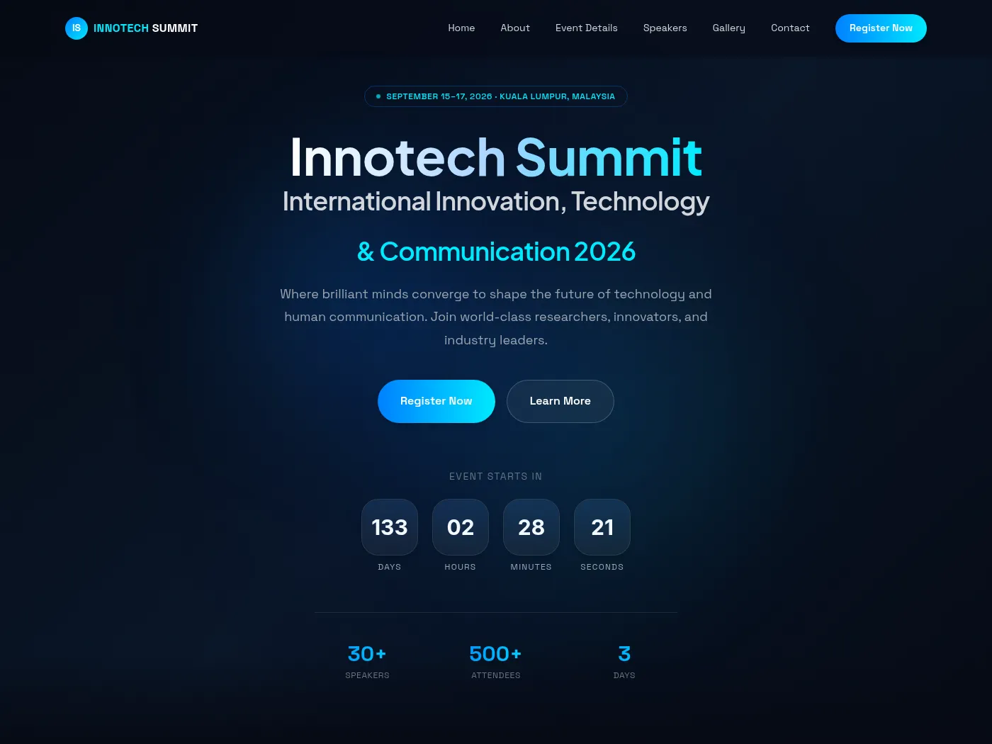 Innotech Summit Website