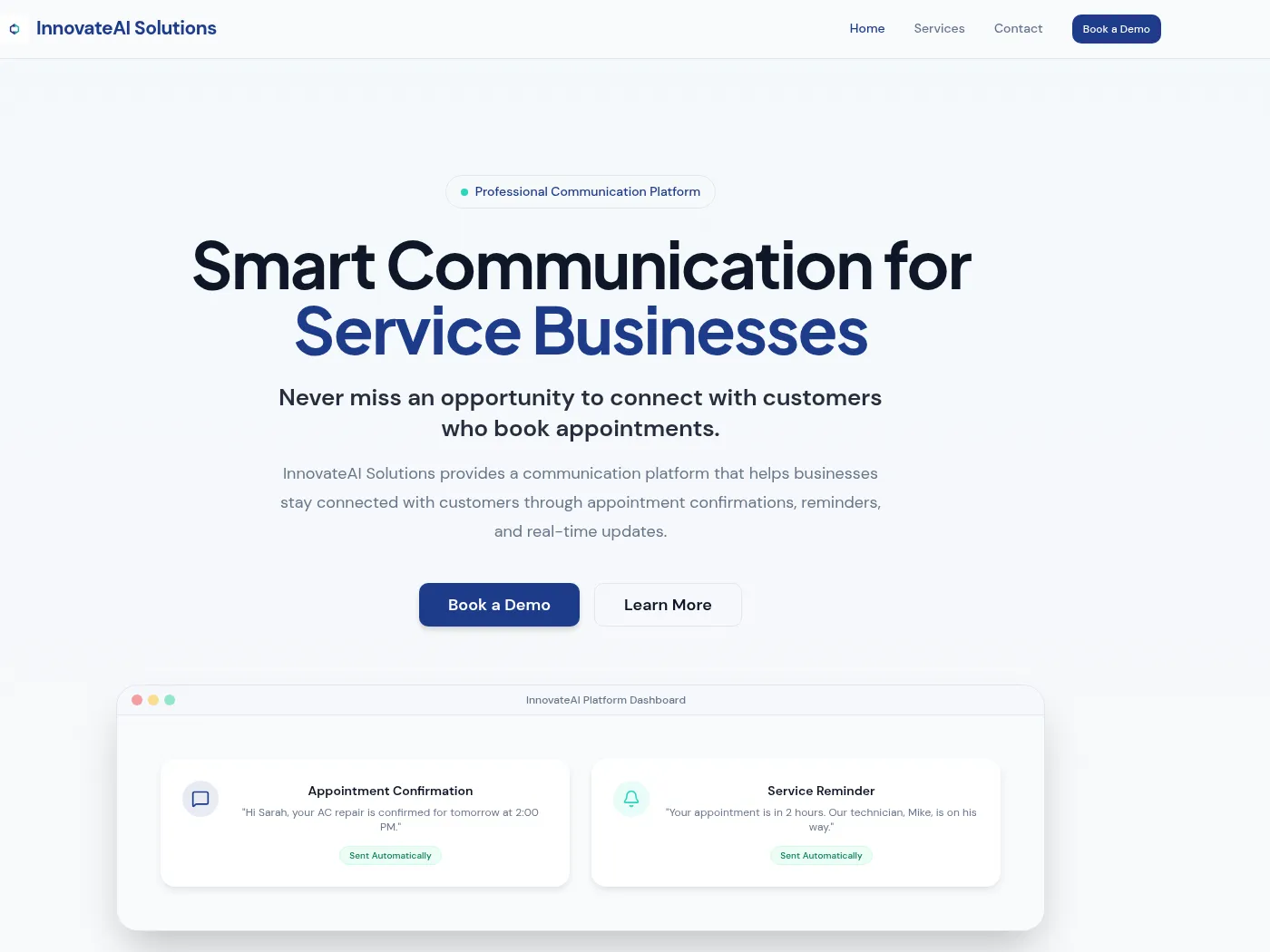 InnovateAI Solutions Site