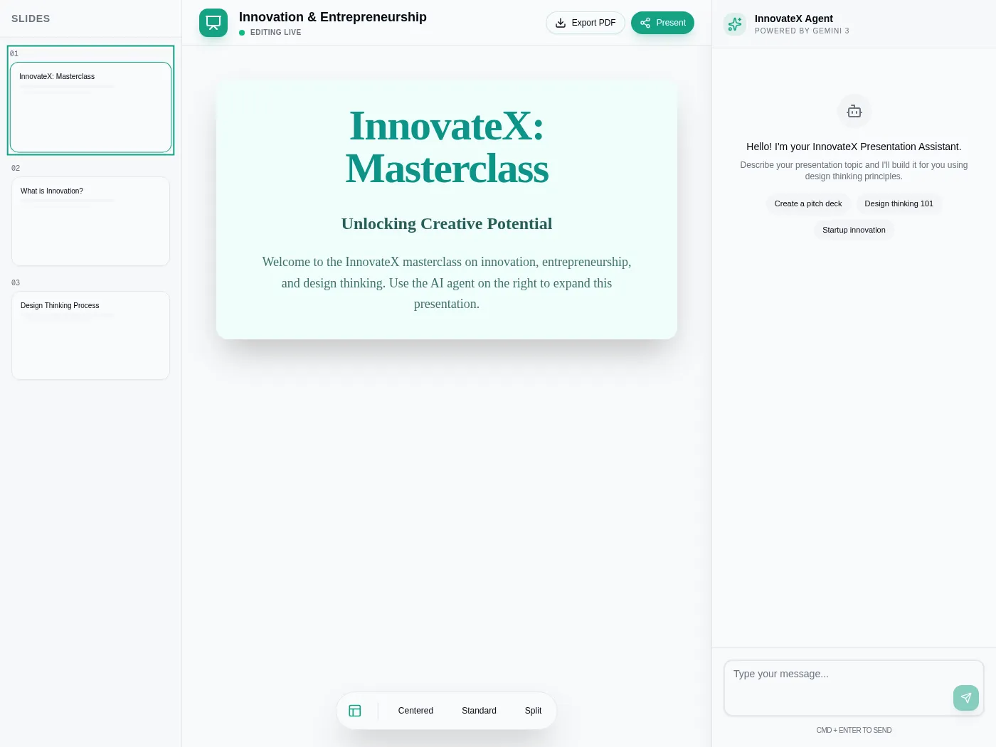 InnovateX Presentation