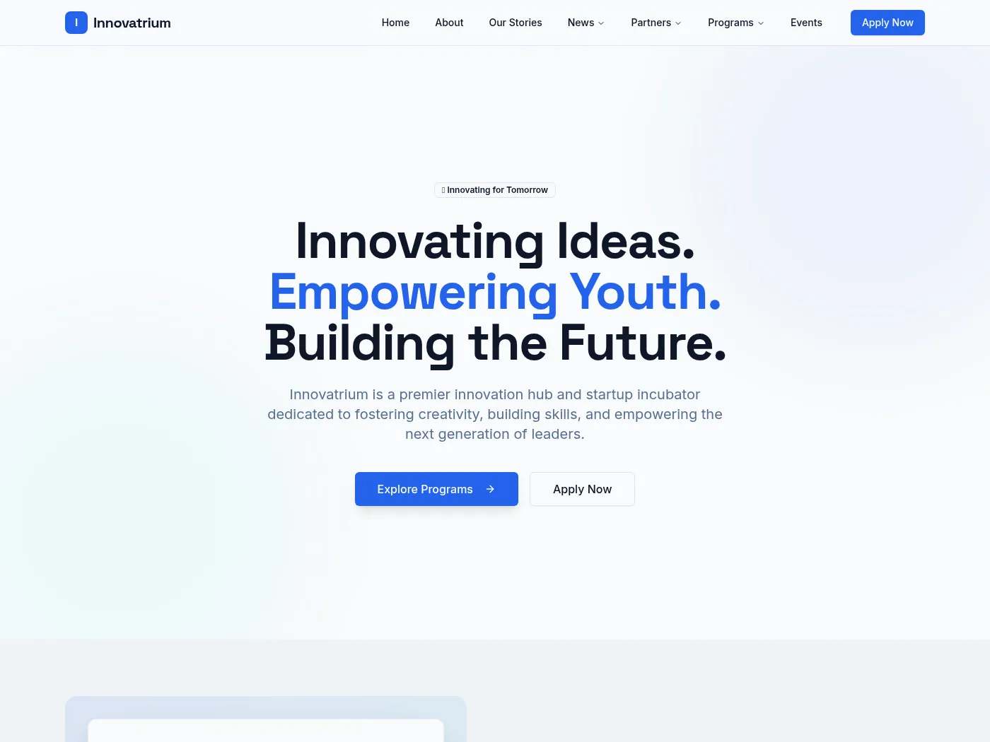 Innovatrium Impact Hub Site