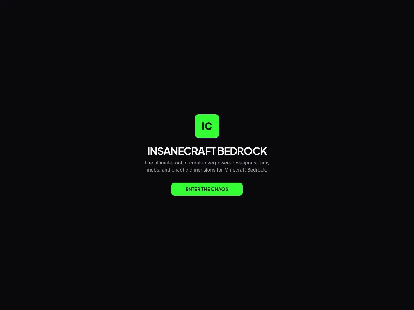 InsaneCraft Bedrock Mod