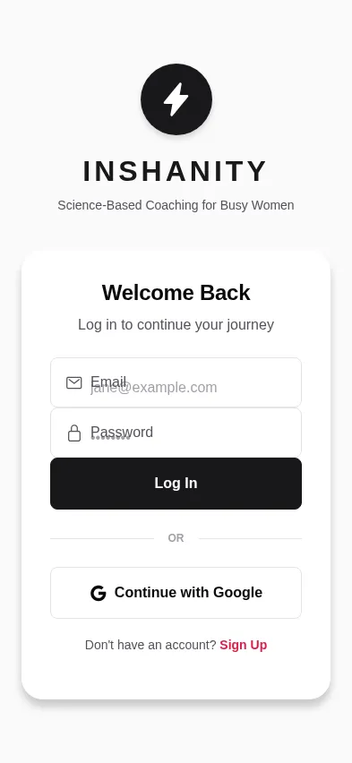 Inshanity Coaching App