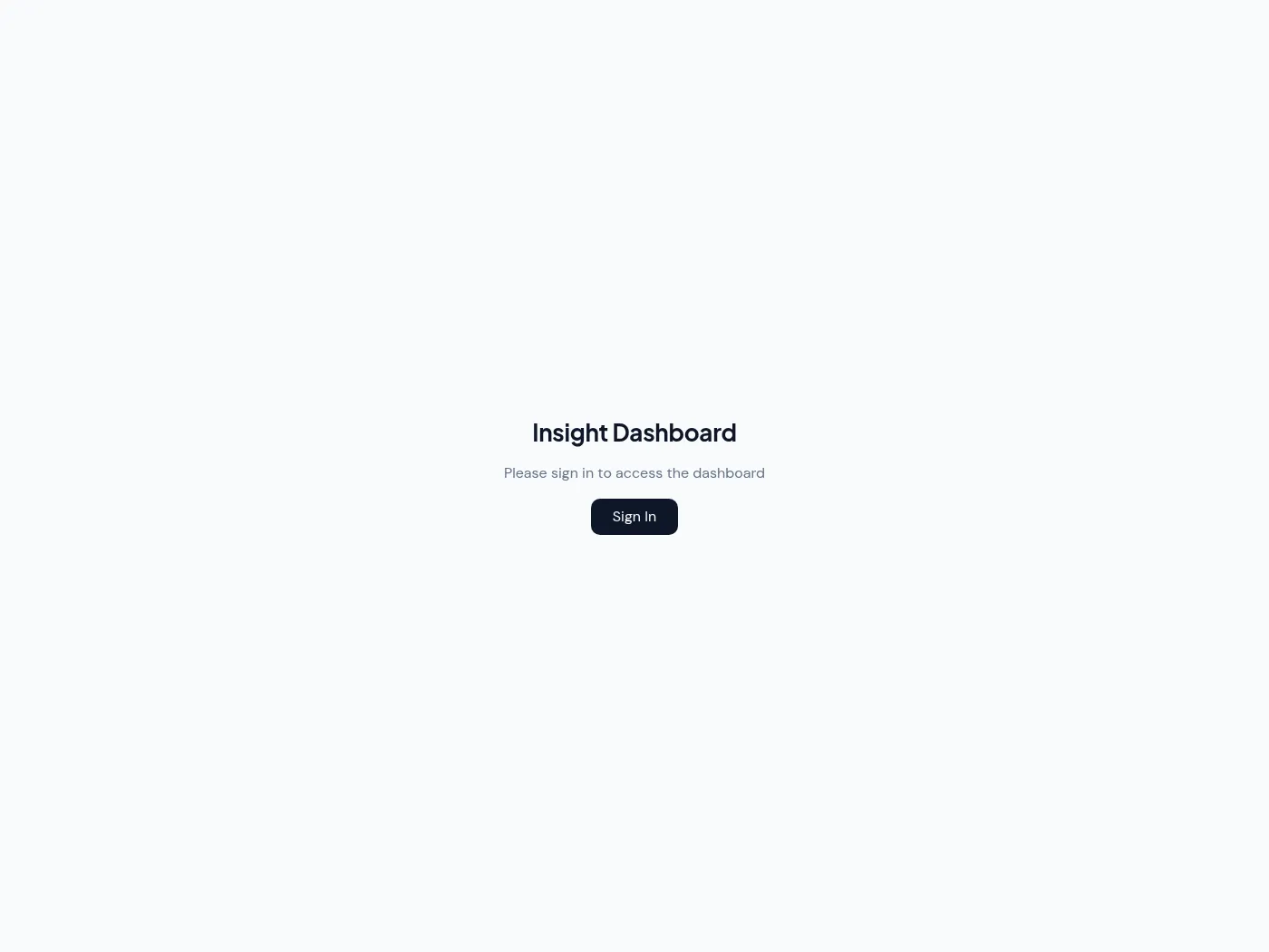 Insight Dashboard