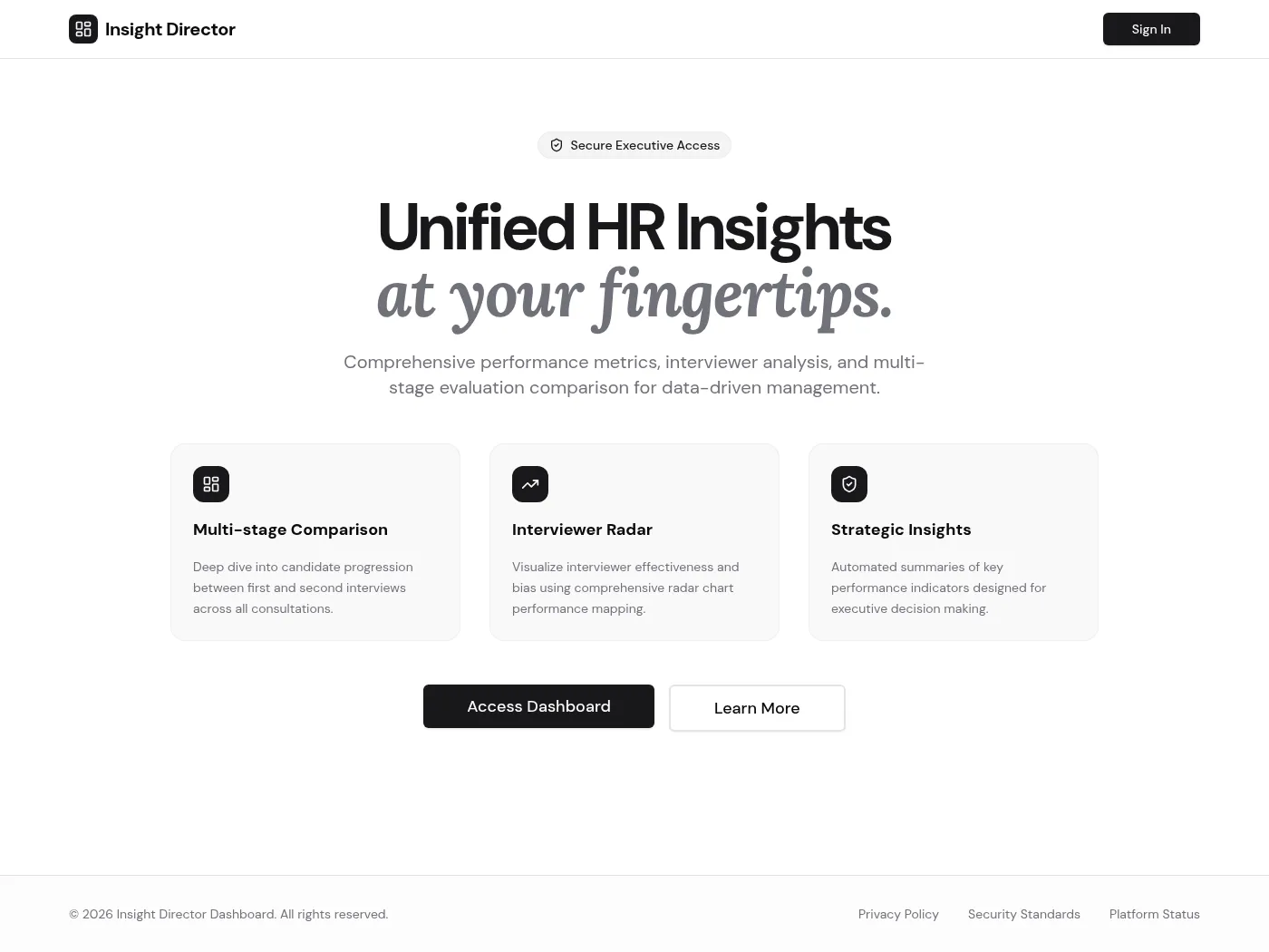 Insight Director Dashboard