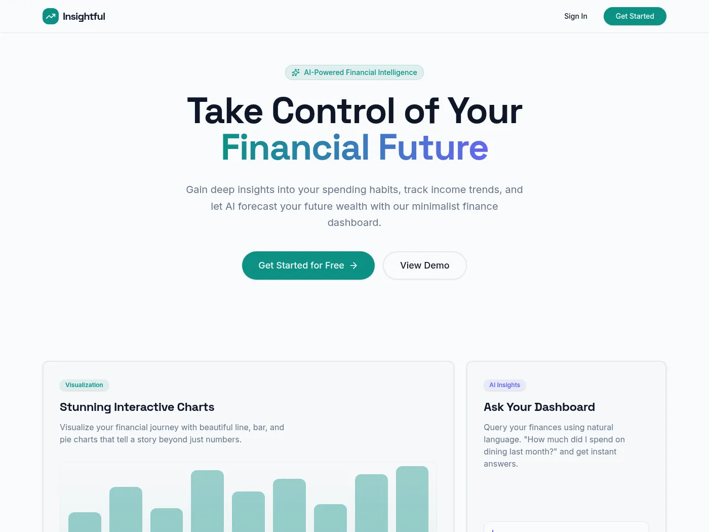 Insightful Finance Dashboard