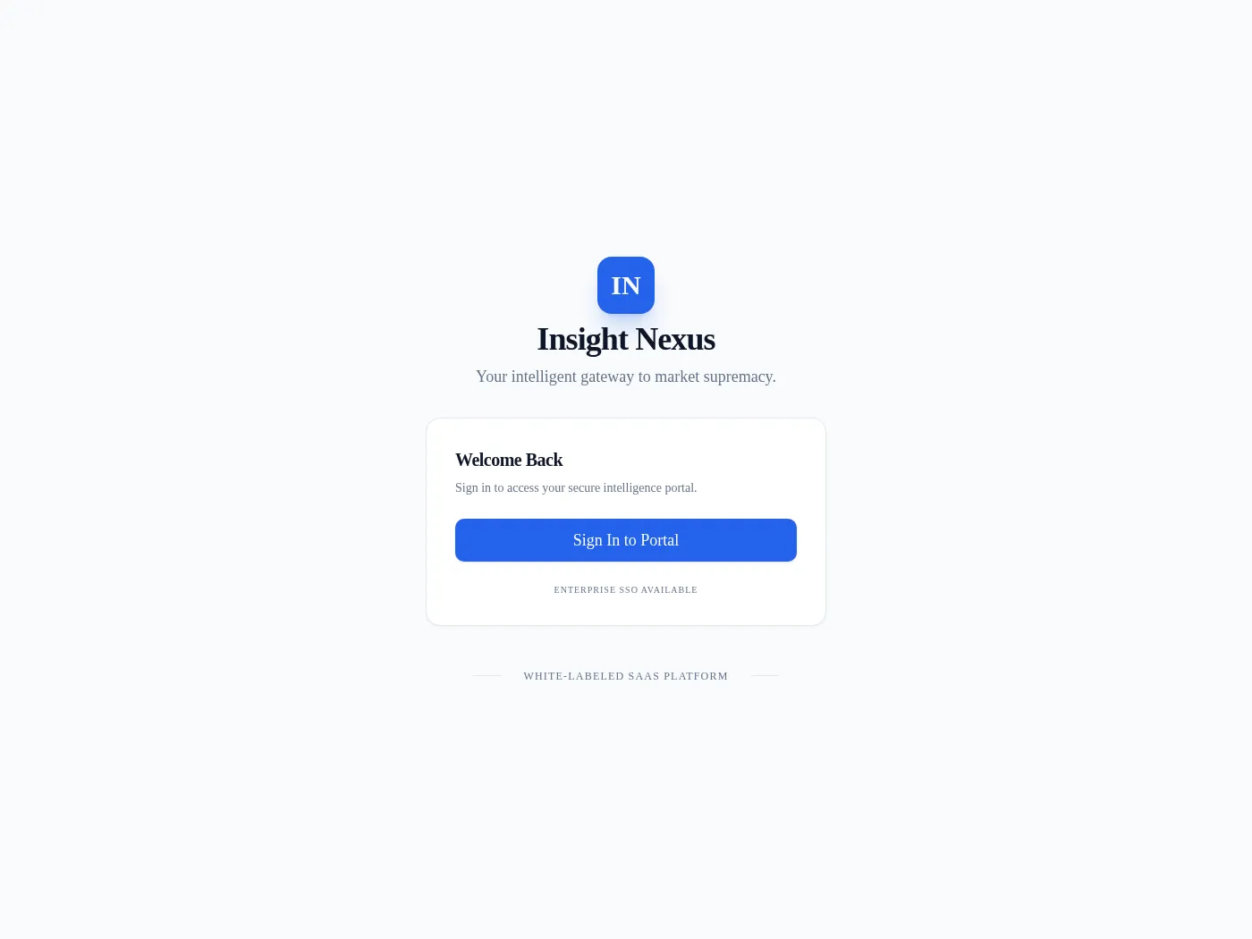 Insight Nexus SaaS