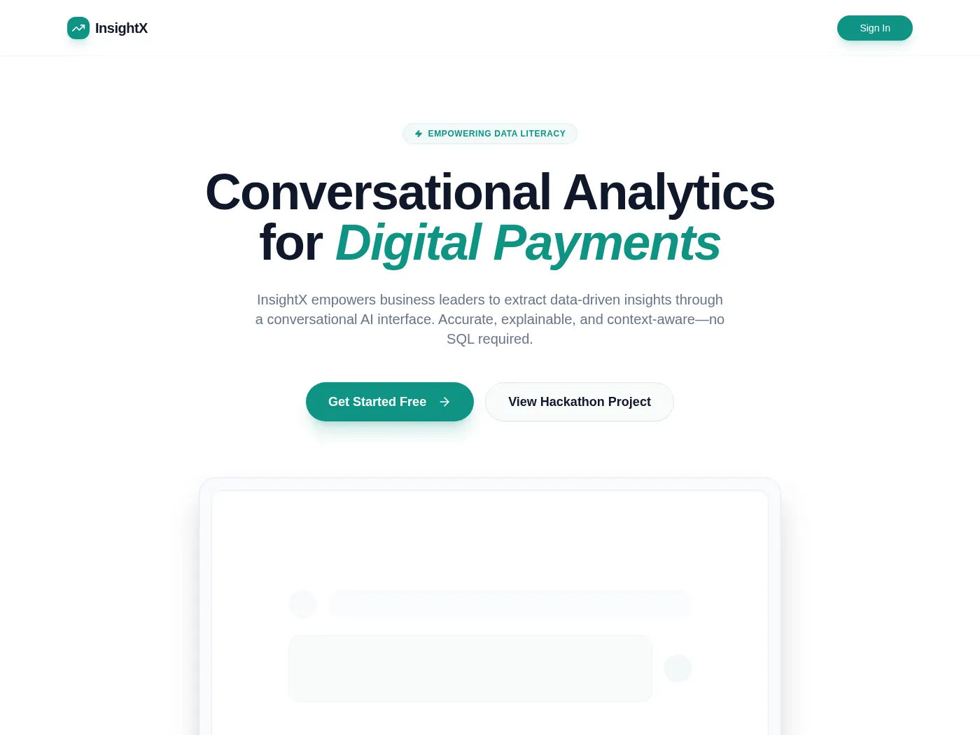 InsightX Conversational Analytics