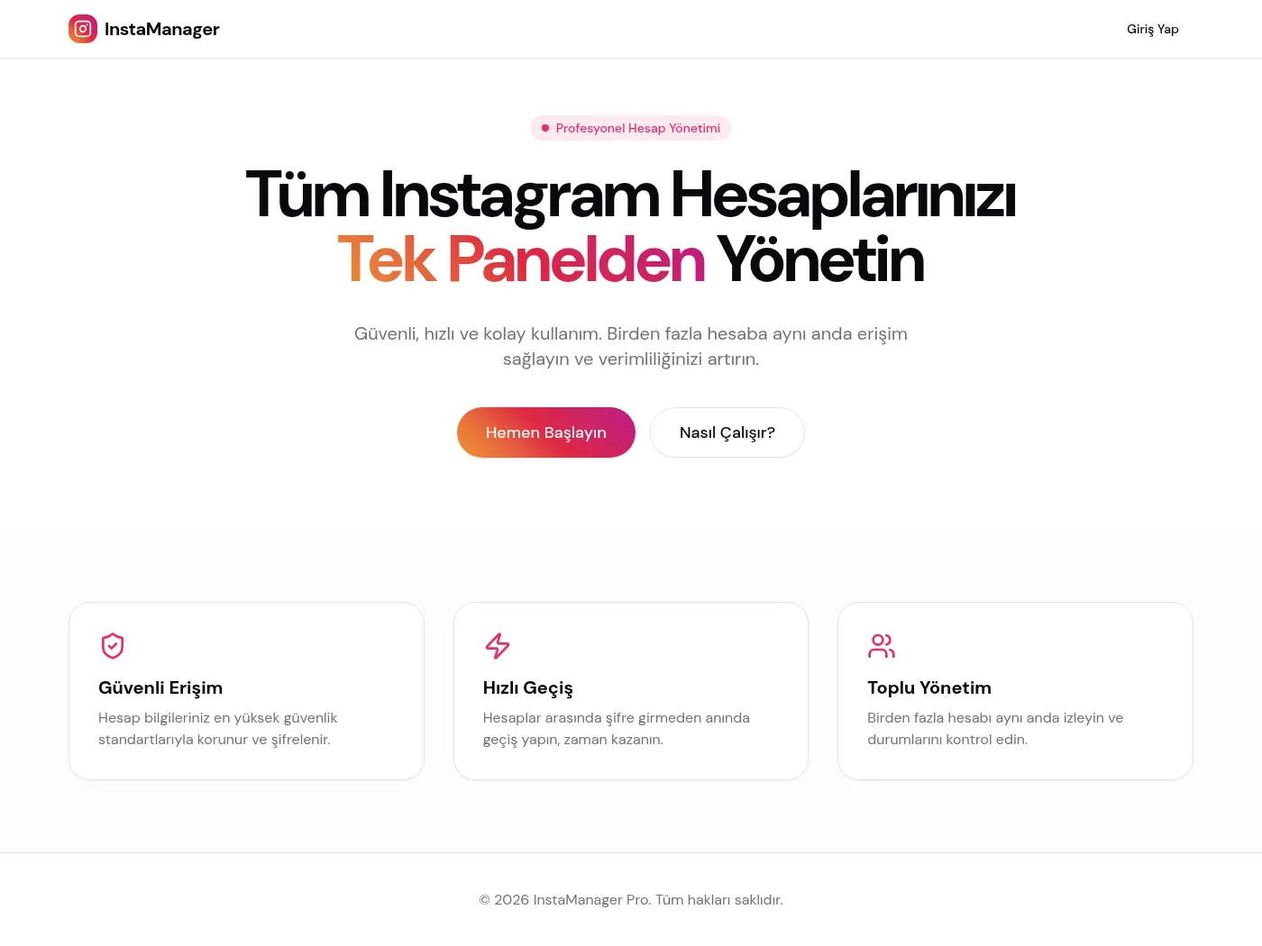 Insta Account Manager