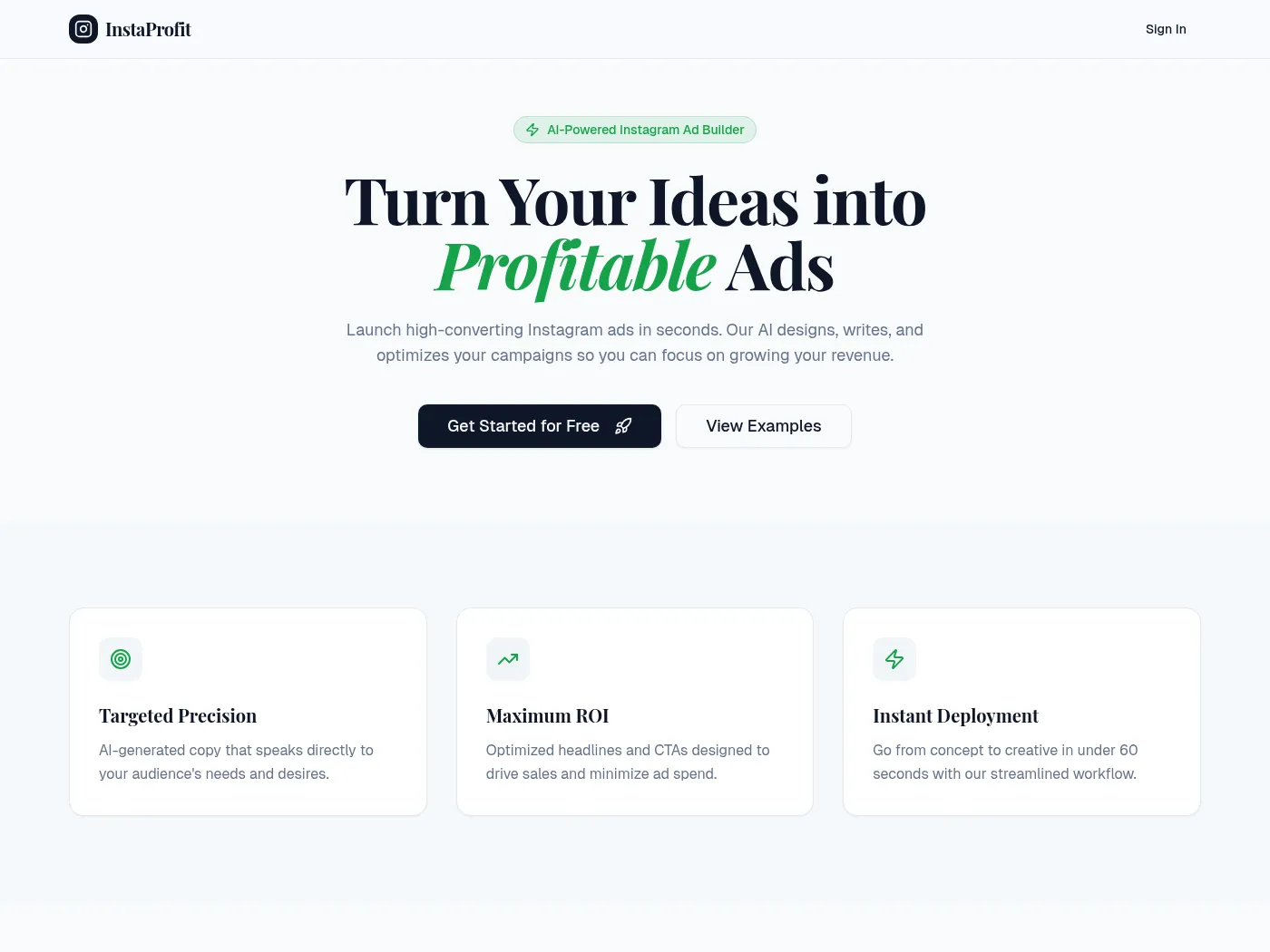 InstaProfit Ad Builder