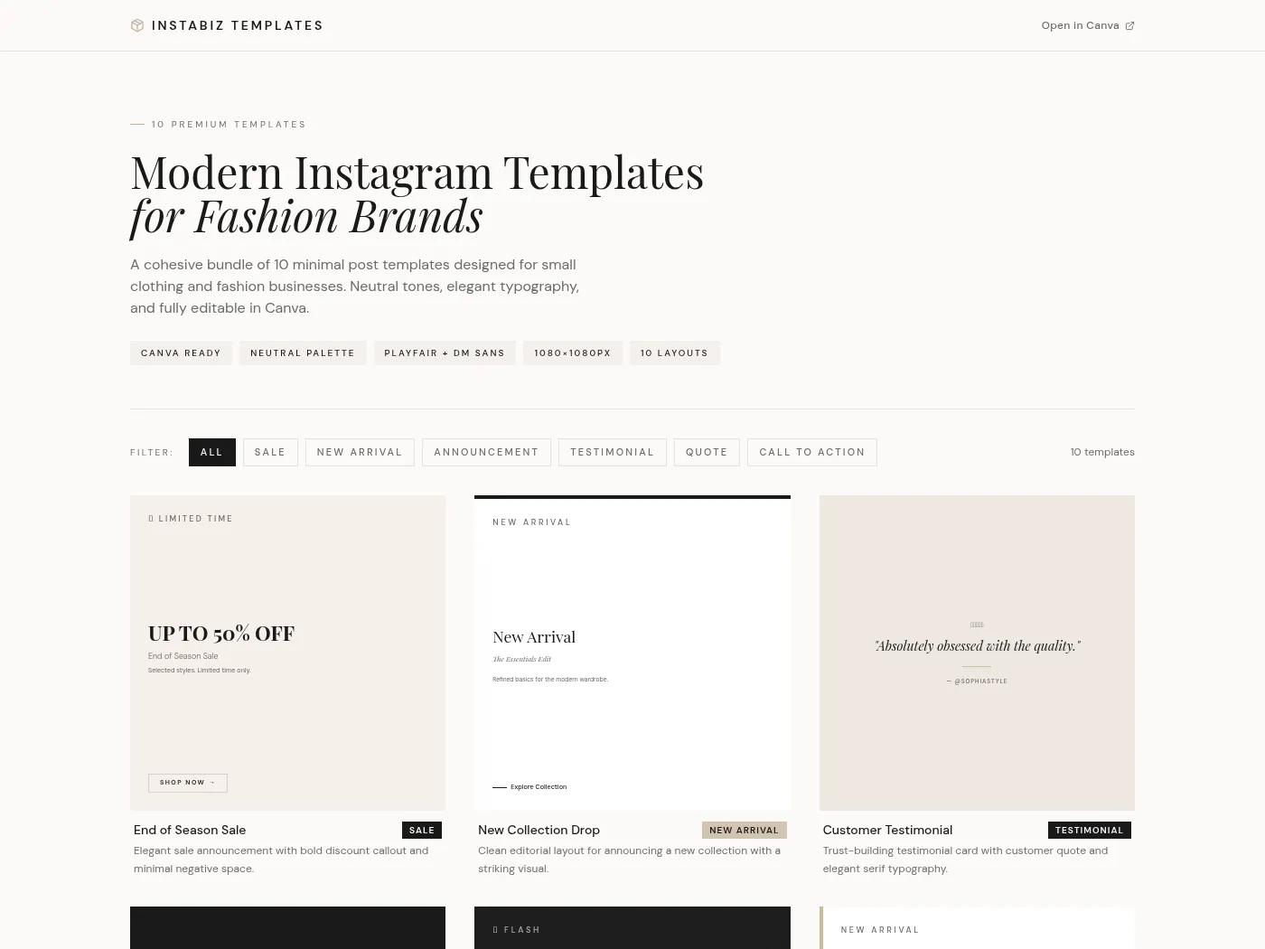 Modern InstaBiz Templates