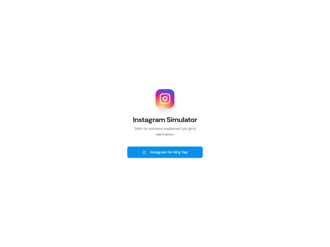 Instagram Chat Simulator