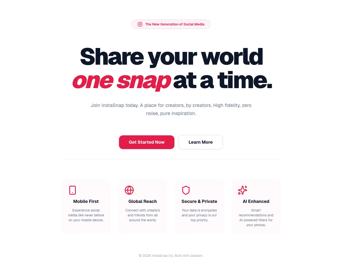 InstaSnap Clone