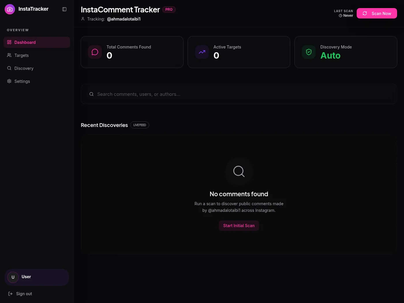 InstaComment Tracker