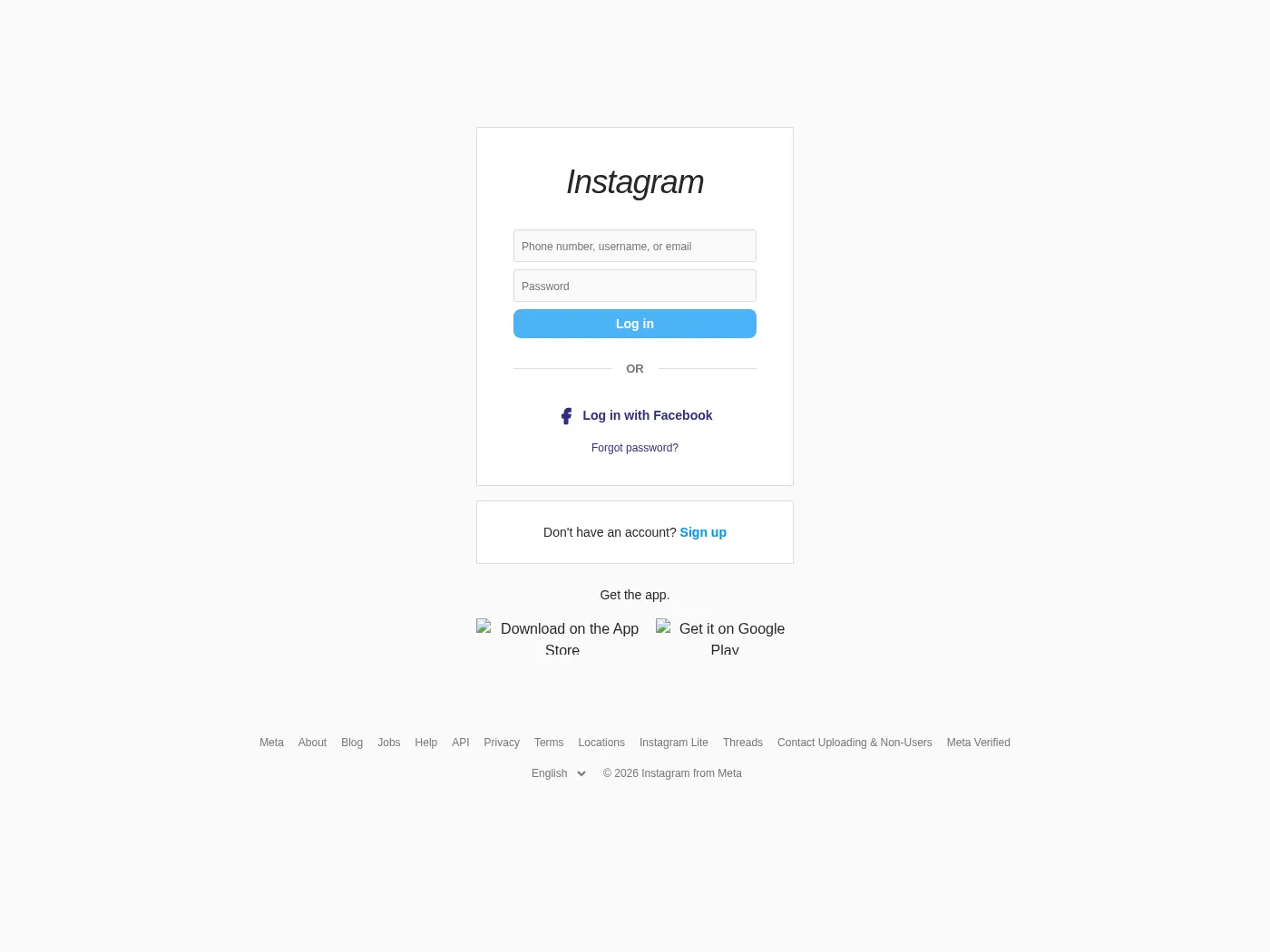 InstaHack Login Demo