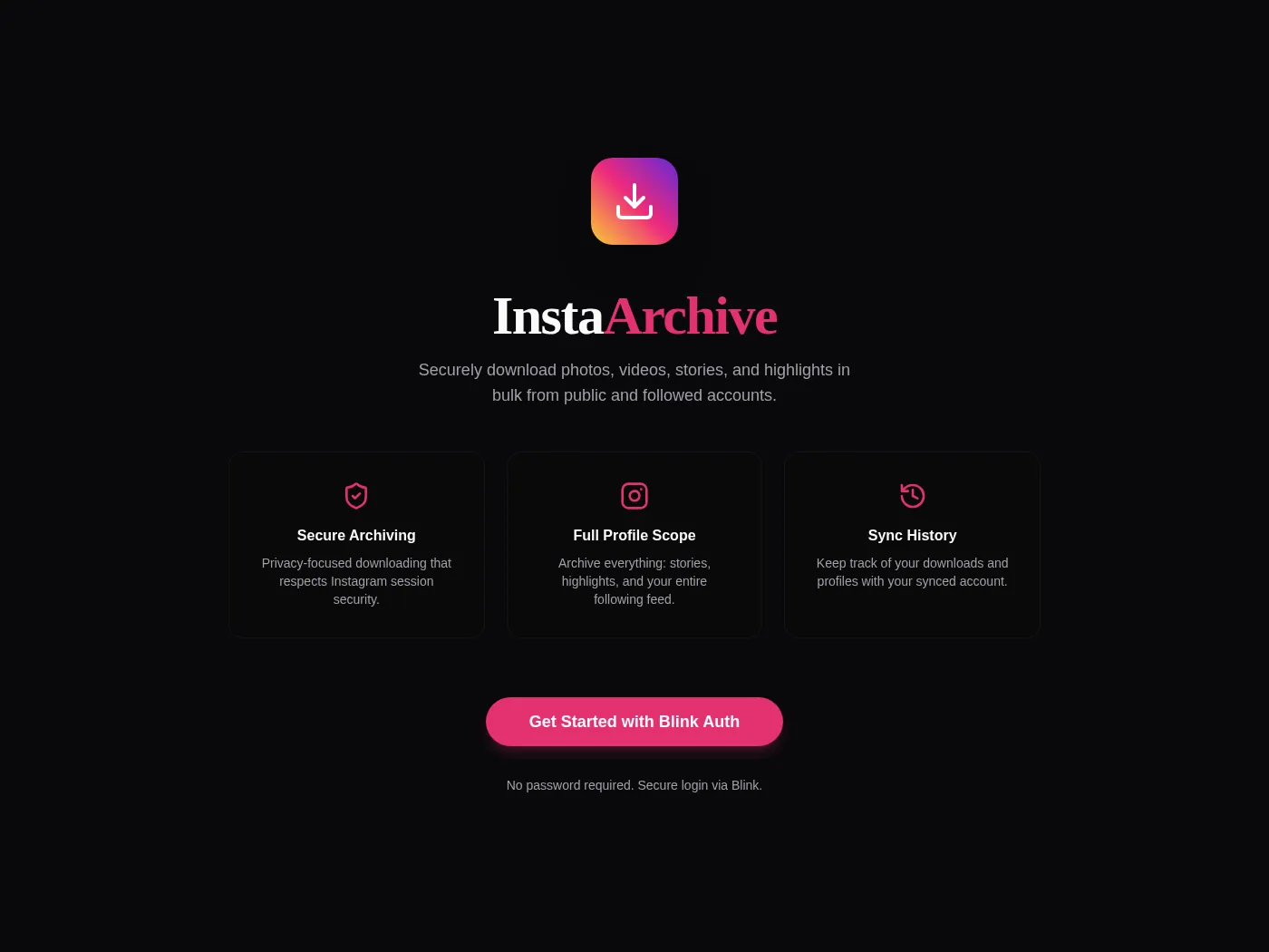 Bulk Insta Media Downloader