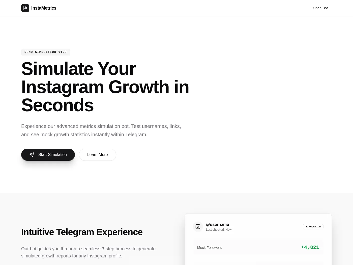 Insta Metrics Bot
