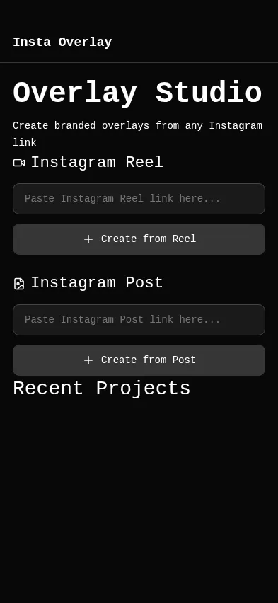 Insta Overlay Studio