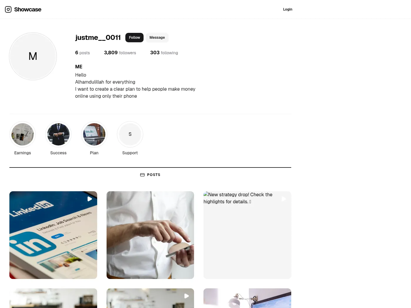 Insta Profile Showcase