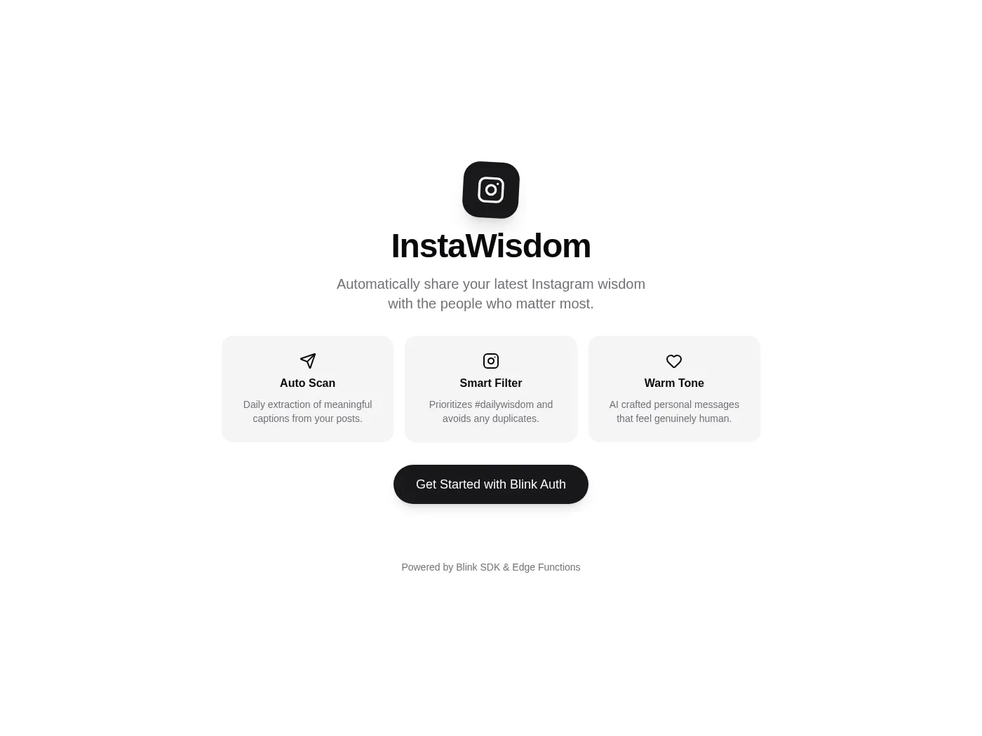InstaWisdom Messenger