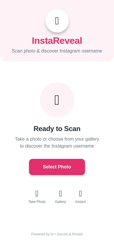 InstaReveal Scanner