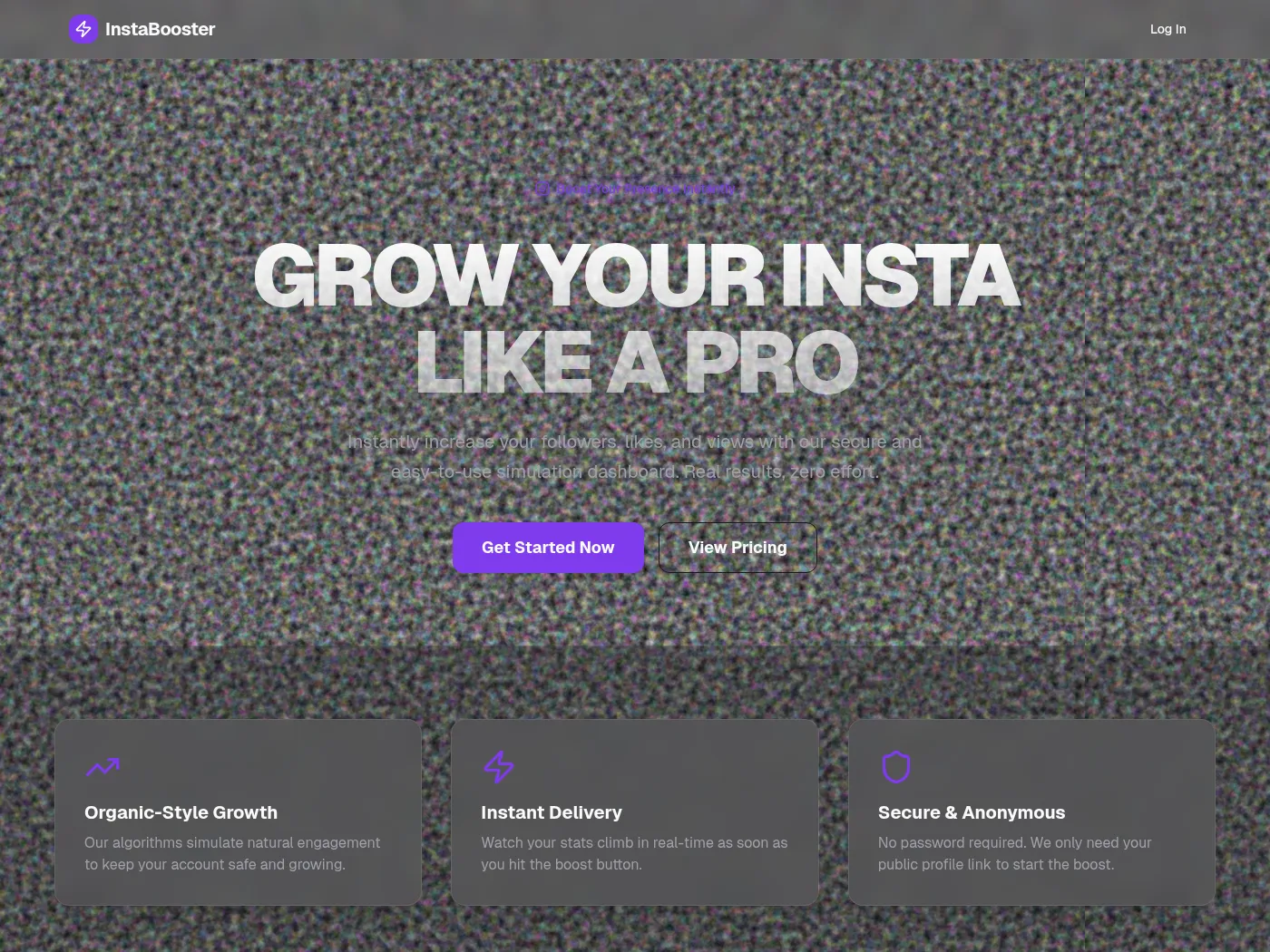 InstaBooster Dashboard