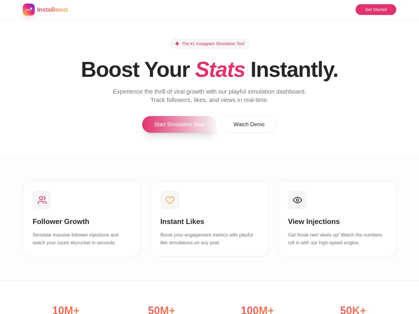 InstaBoost Dashboard
