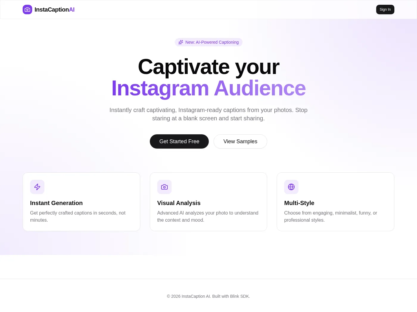 InstaCaption AI