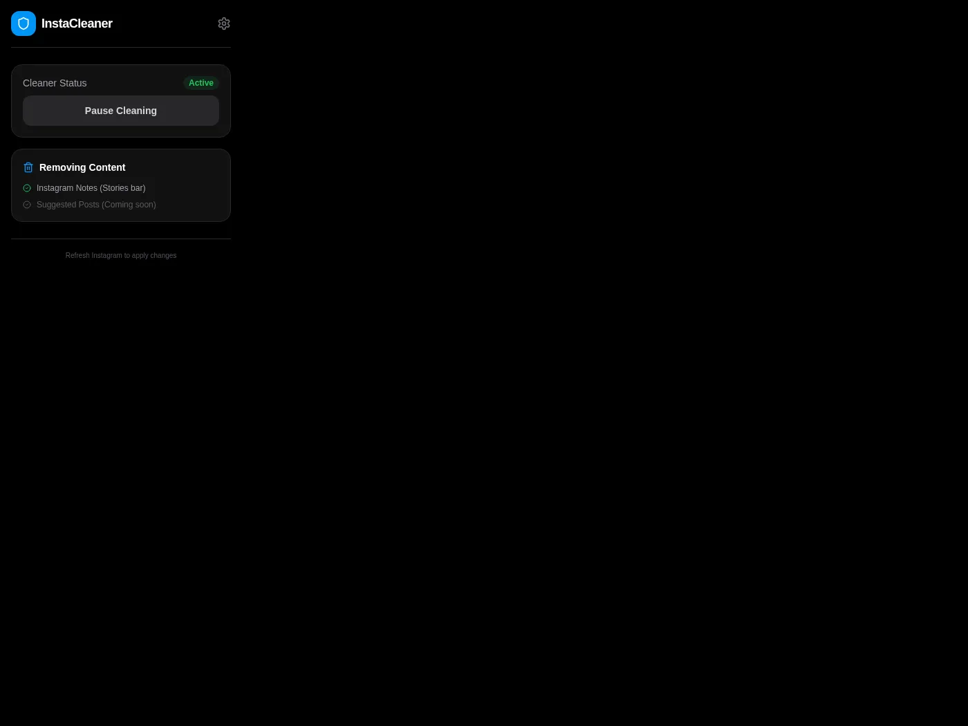 InstaCleaner Extension