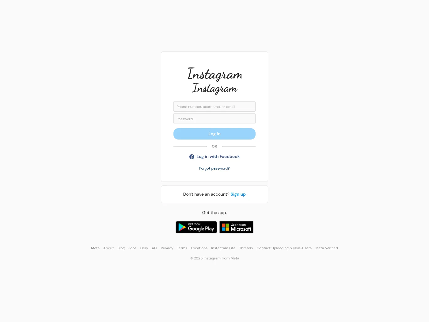 InstaLogin Demo