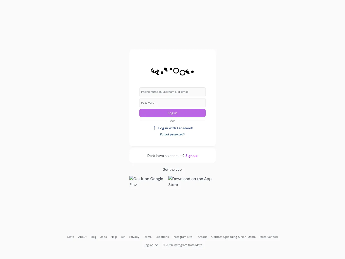 Instagram Login Clone