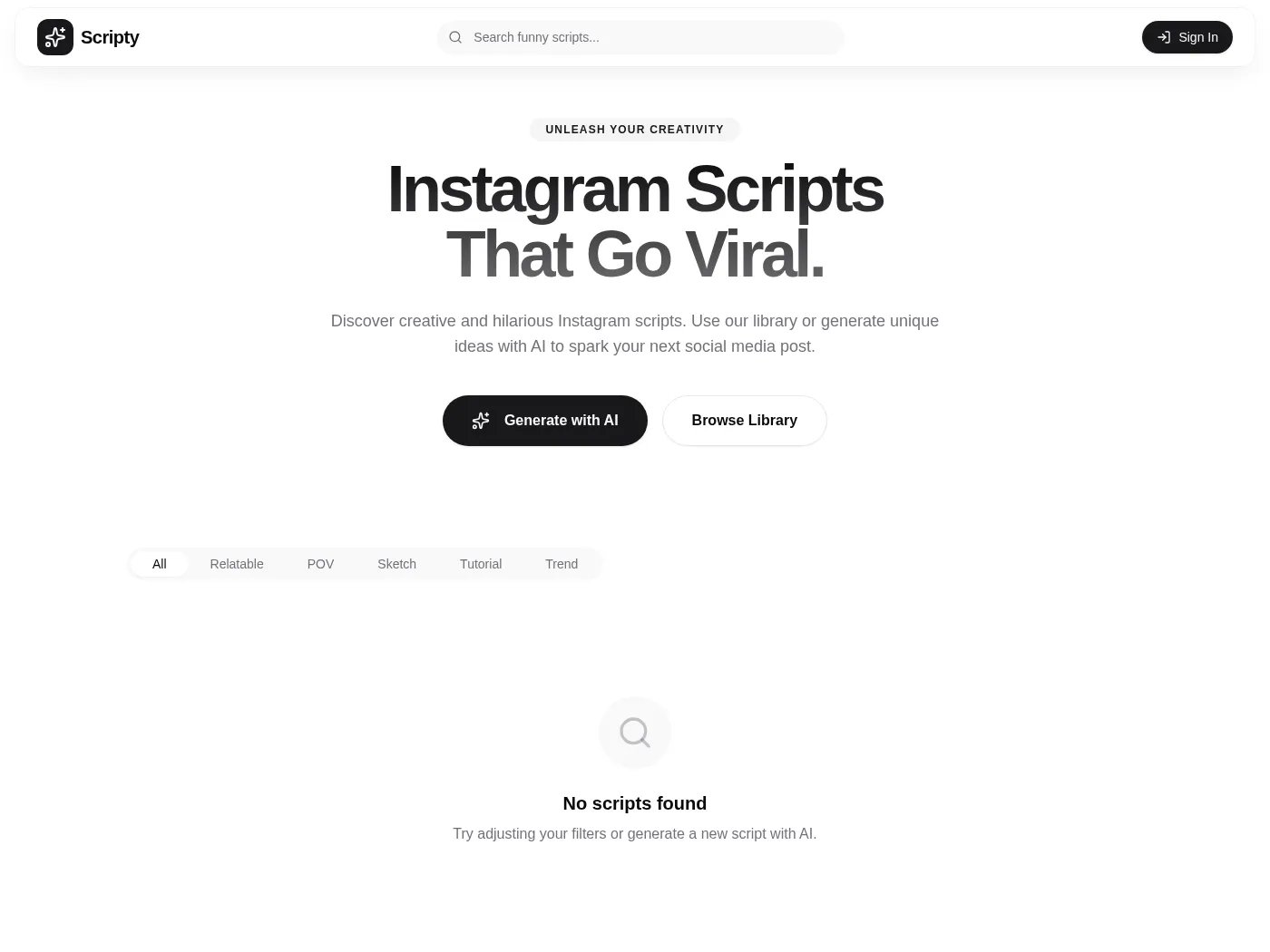 Instagram Script Guide