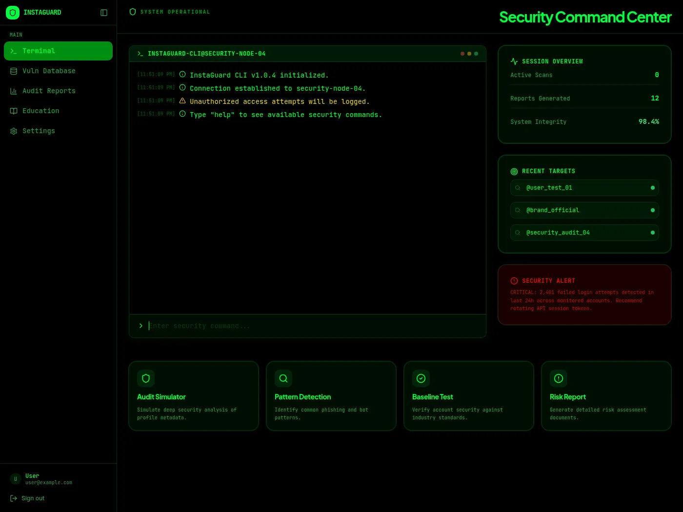 InstaGuard CLI Tool