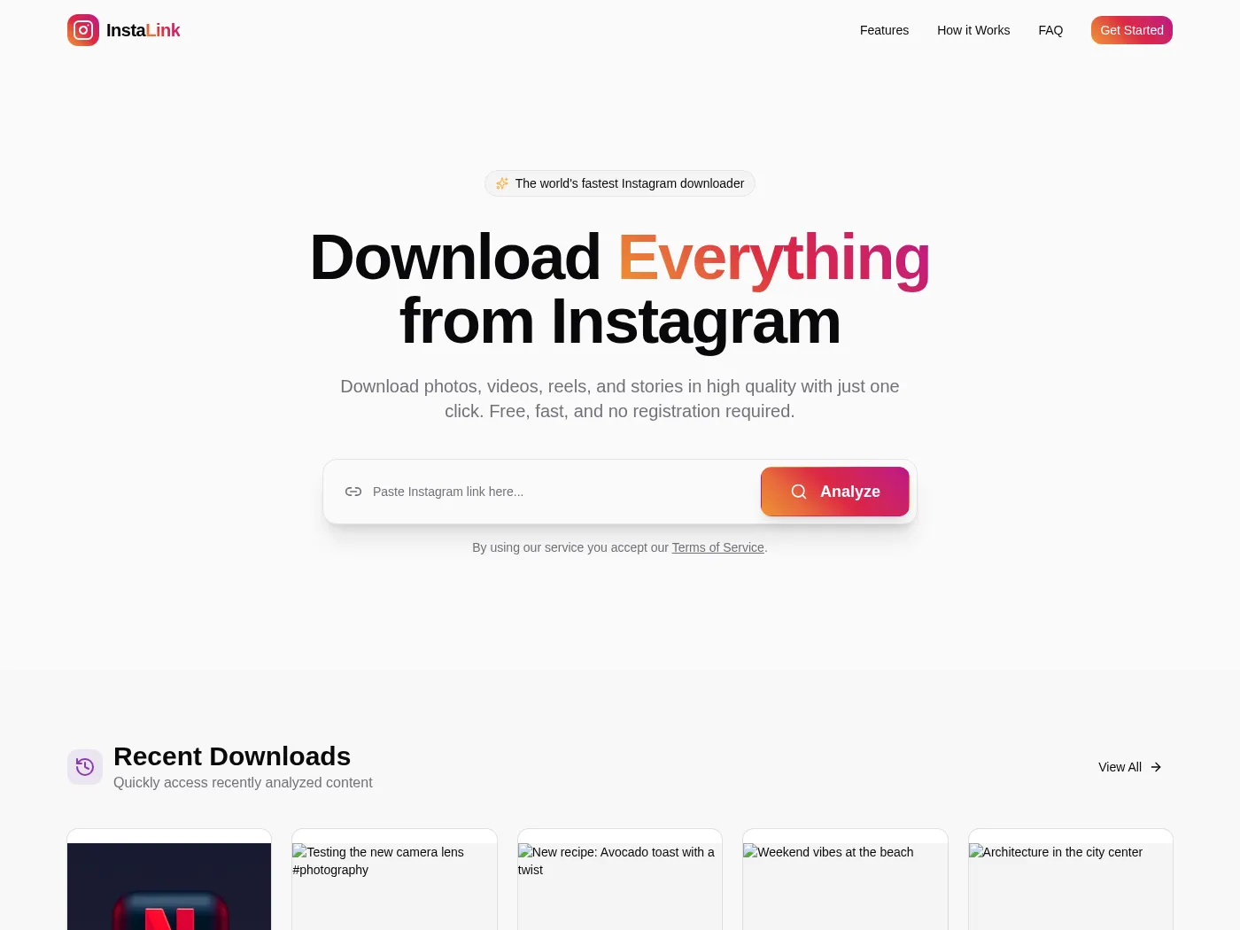 InstaLink Downloader