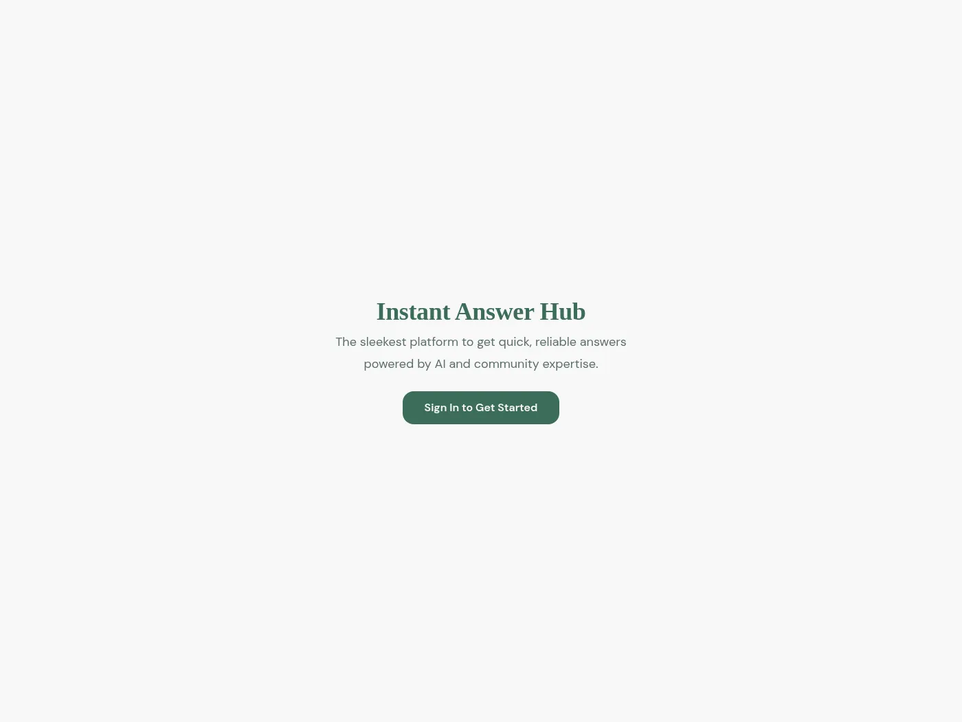 Instant Answer Hub
