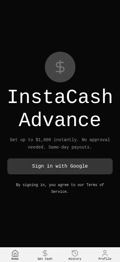 InstaCash Advance App