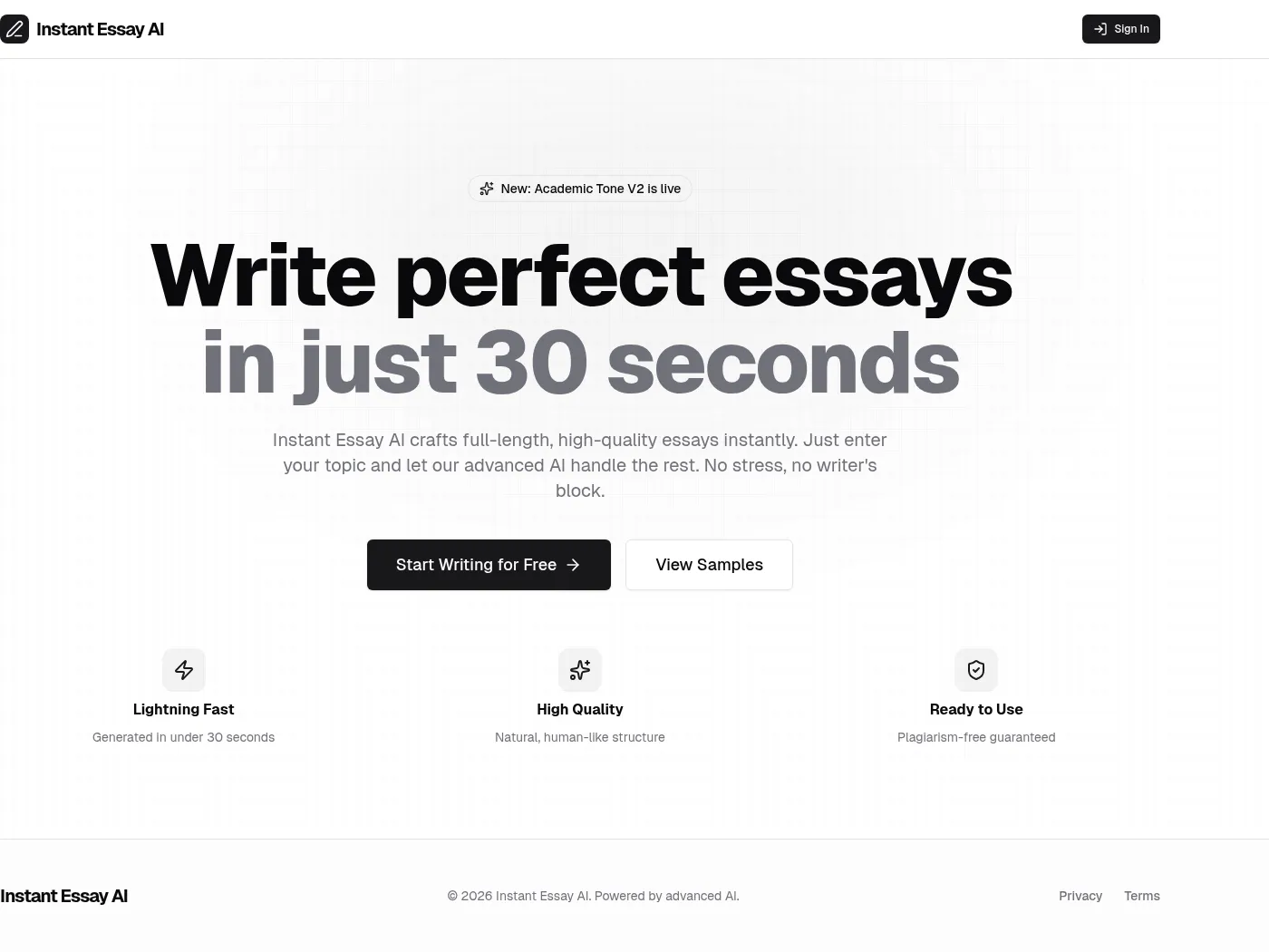 Instant Essay AI