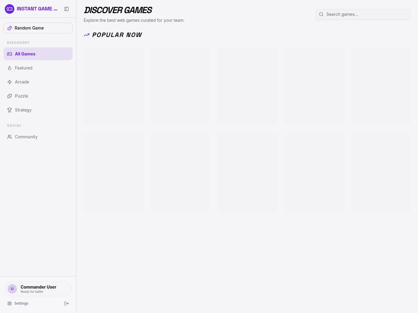 Instant Game Hub