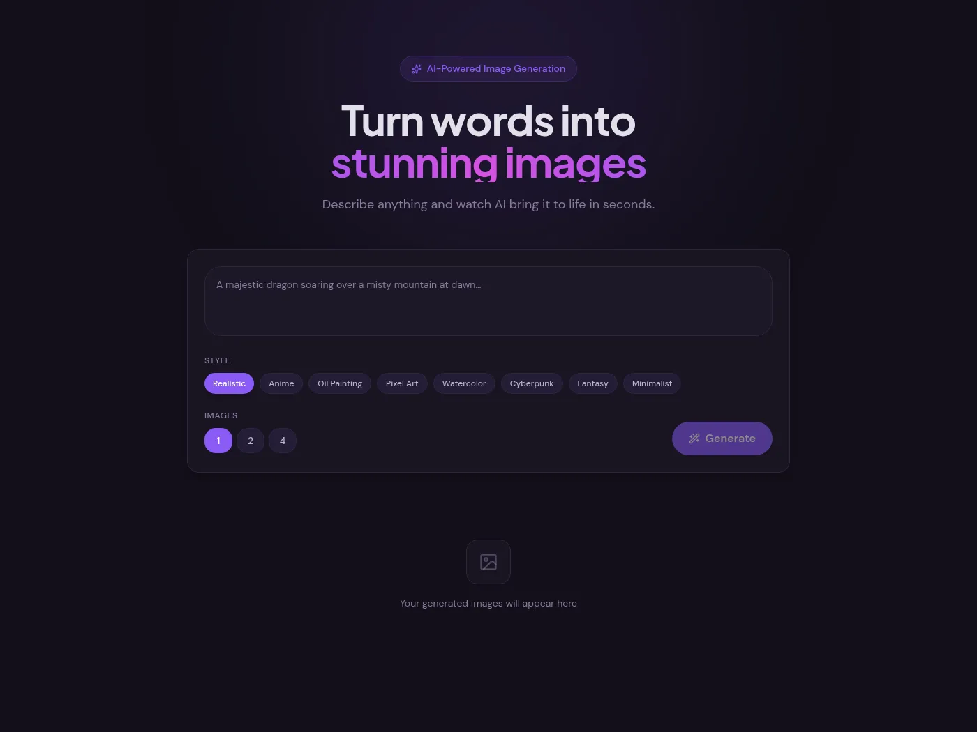 Instant Image Generator