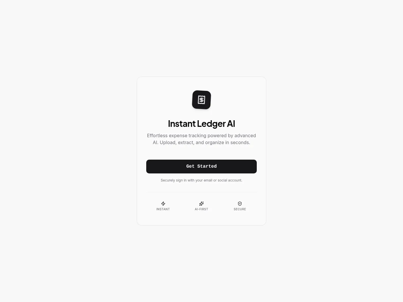 Instant Ledger AI