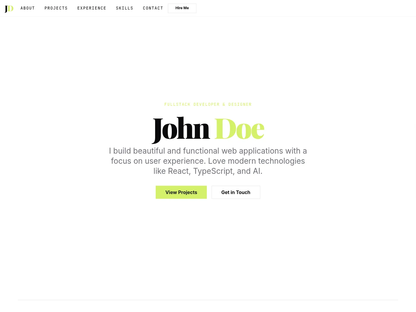 Instant Portfolio