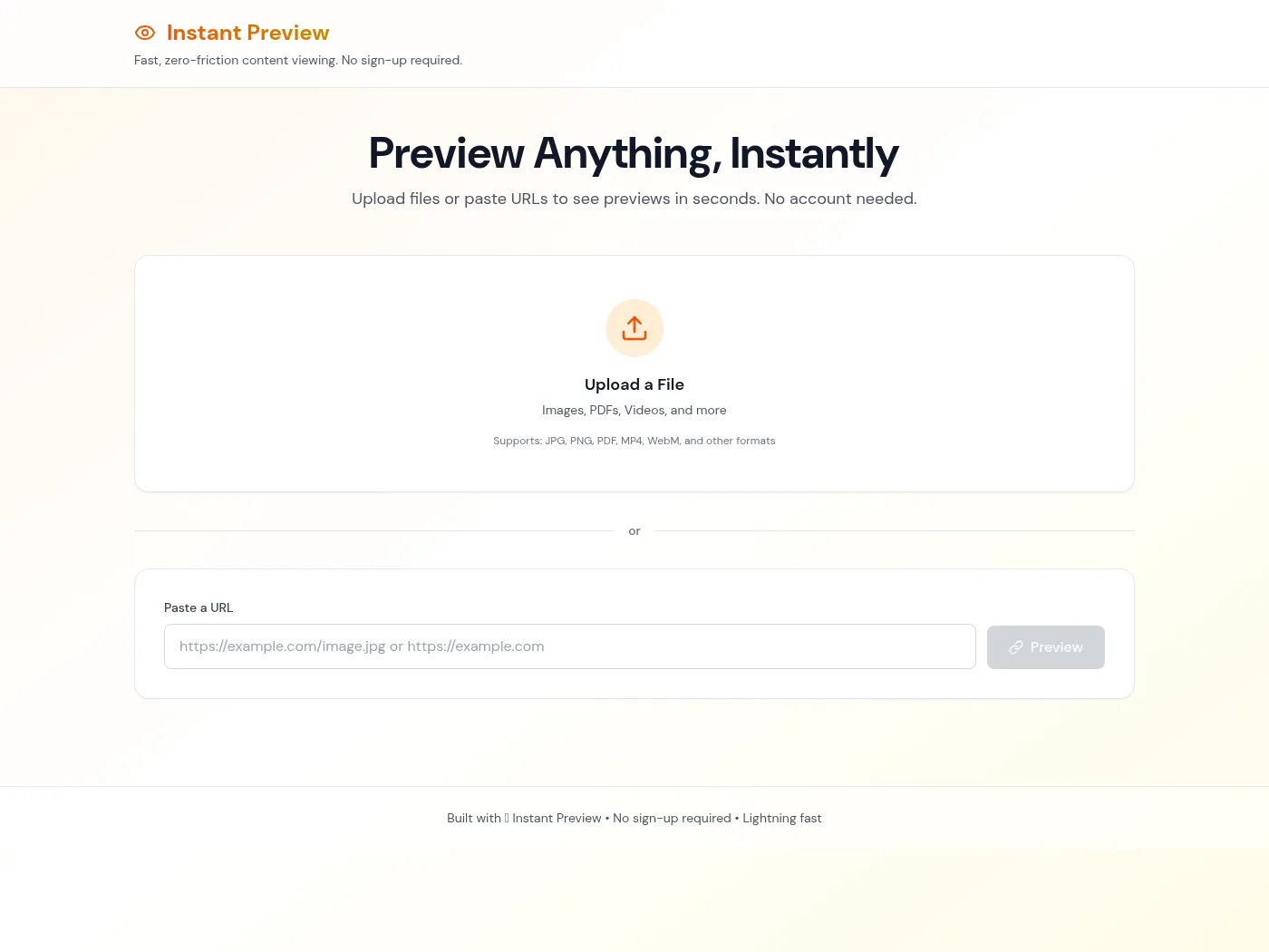 Instant Preview